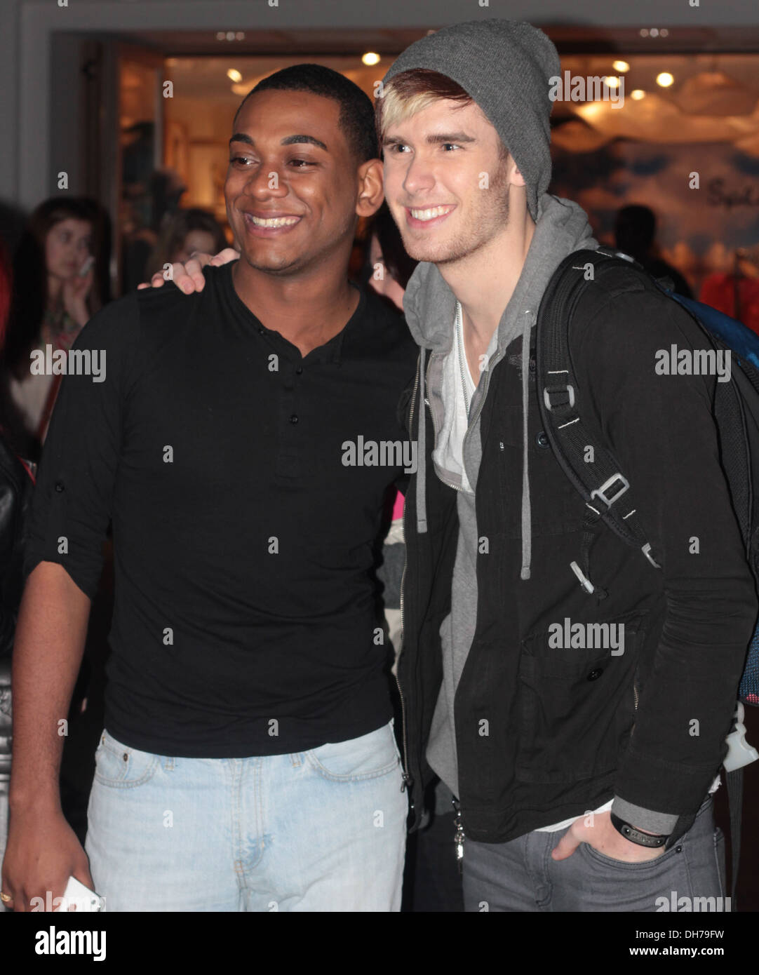 Colton Dixon and Joshua Ledet shop at Grove in Hollywood Los Angeles ...