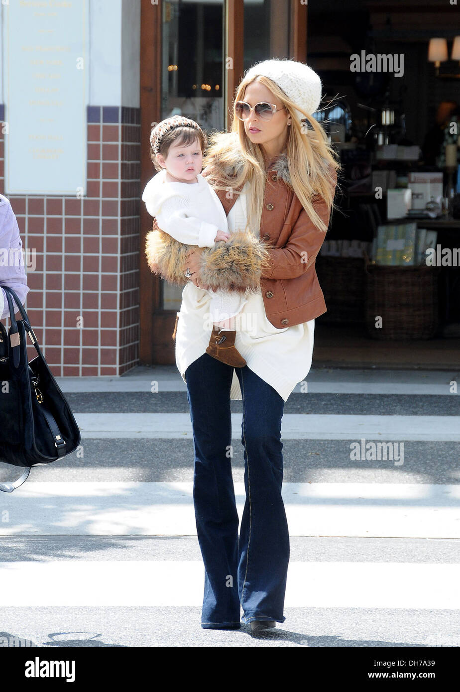 Rachel Zoe carries her son Skyler in her arms while out and about in ...