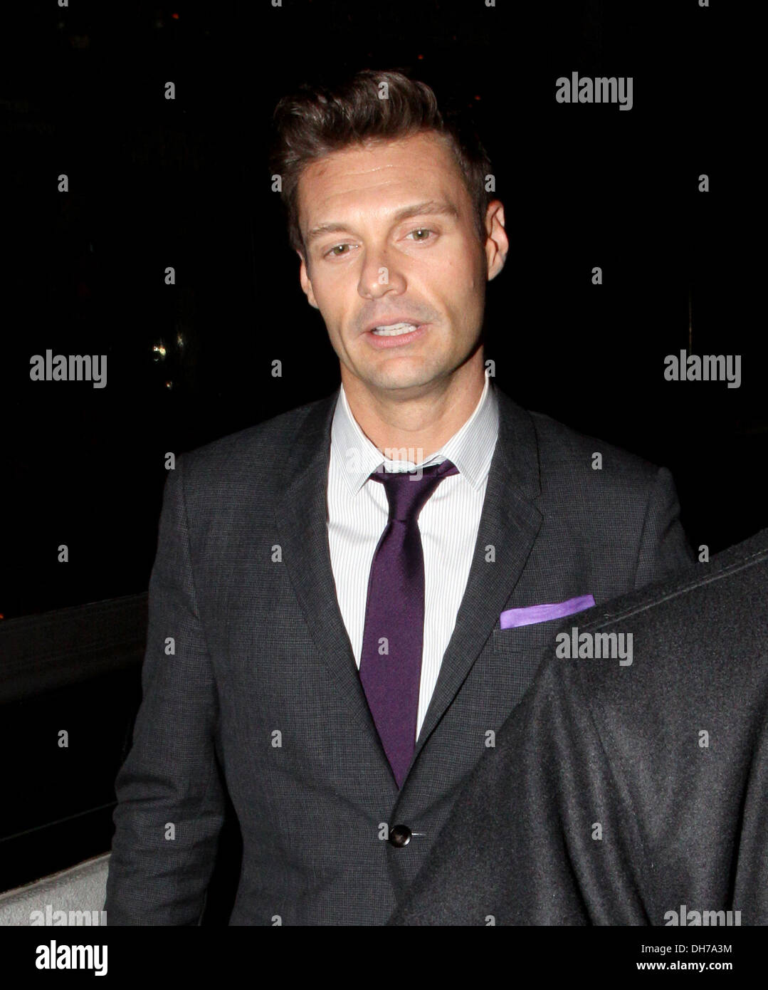 American Idol presenter Ryan Seacrest outside Sur Restaurant in West ...