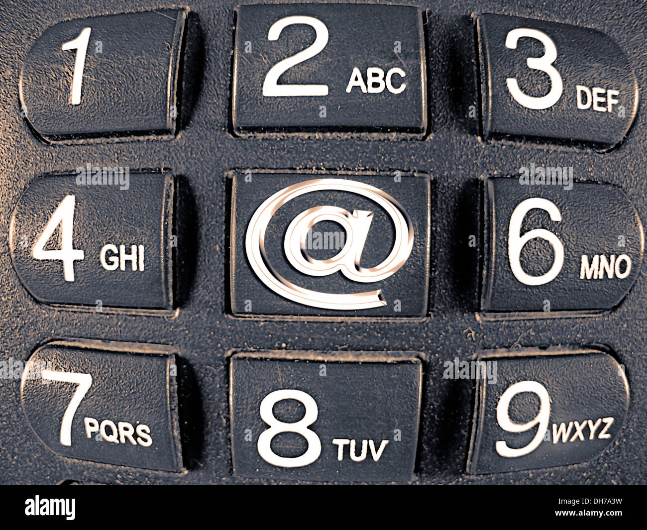 Email icon, at symbol Concept Stock Photo - Alamy