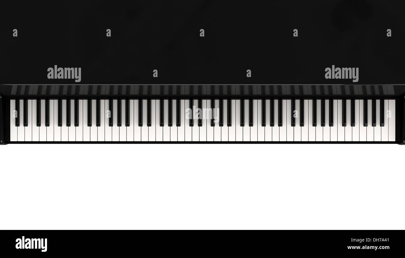 Piano keys (clipping path included Stock Photo - Alamy