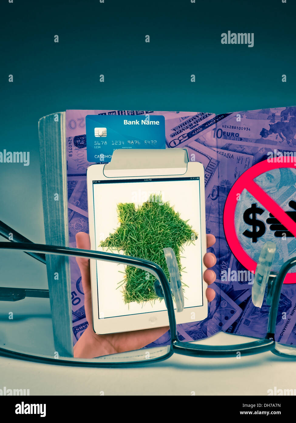 No cash Credit Card Only, concept Stock Photo - Alamy