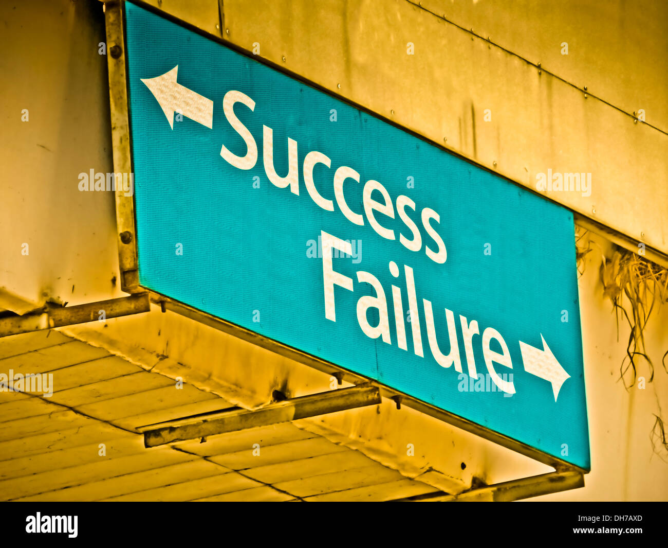 A Notice Board On A National Highway Showing Success Failure, Concept ...