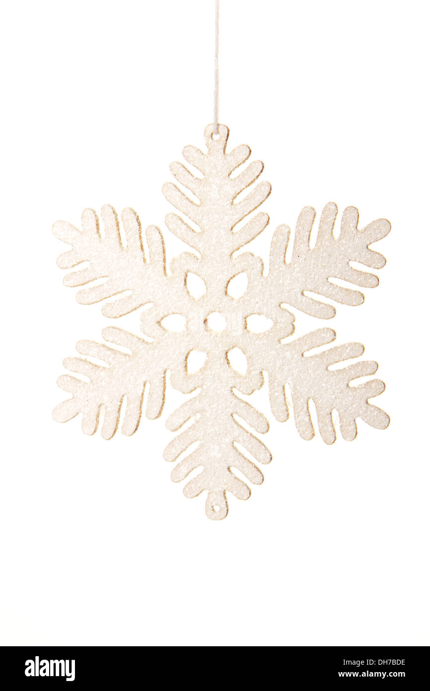 christmas, white christmas star isolated hanging on white background ...