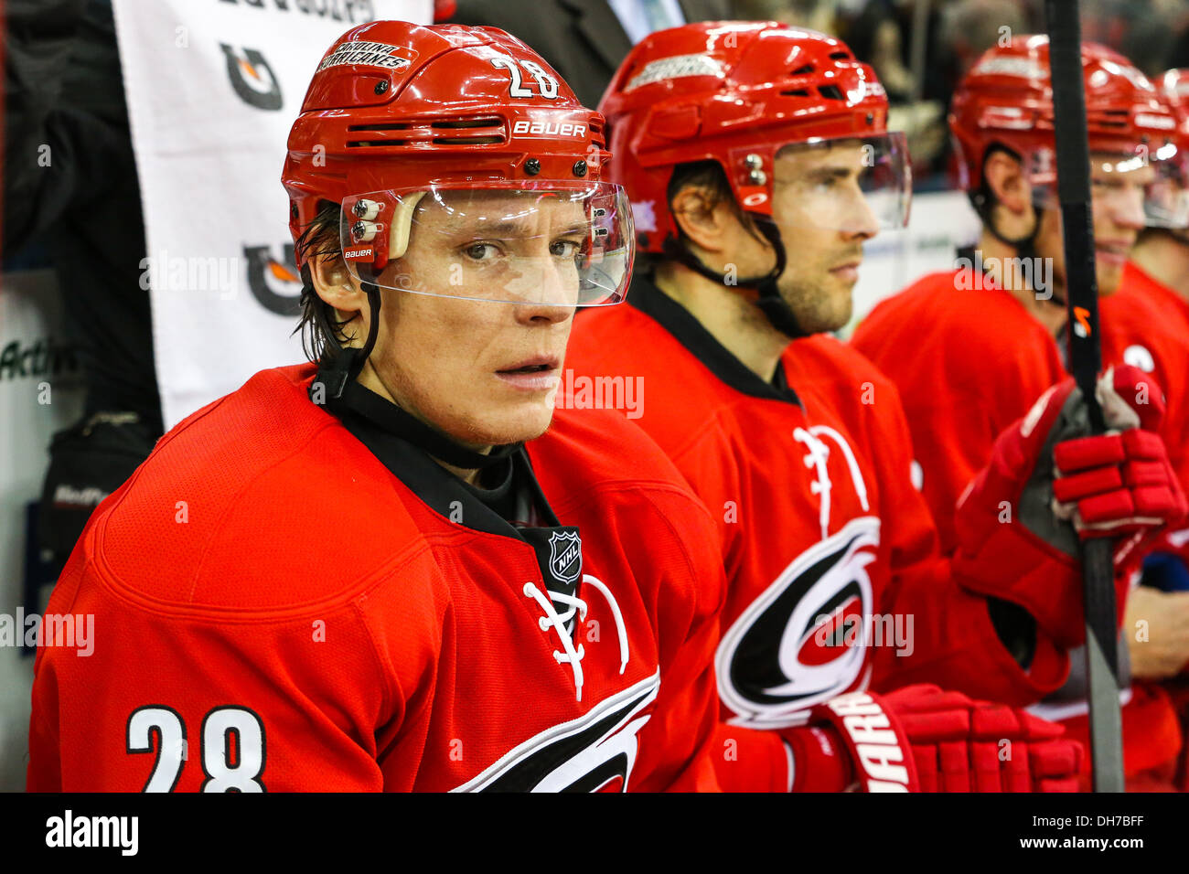 Carolina Hurricanes left wing Alexander Semin (28) during the 2013-2014 ...