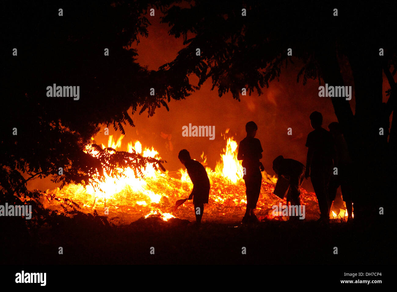 San Juan festival, that is celebrates every 23th June, in summer ...