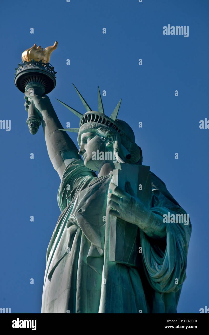 Statue of Liberty on the Hudson River in NYC Stock Photo - Alamy