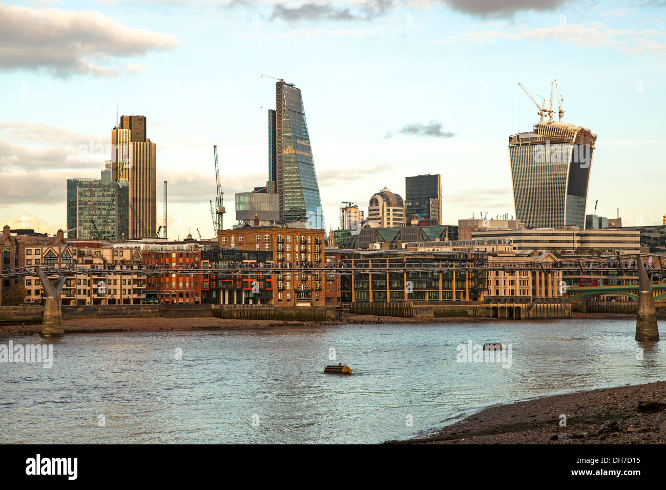 London Skyline at Dusk Stock Photo - Alamy