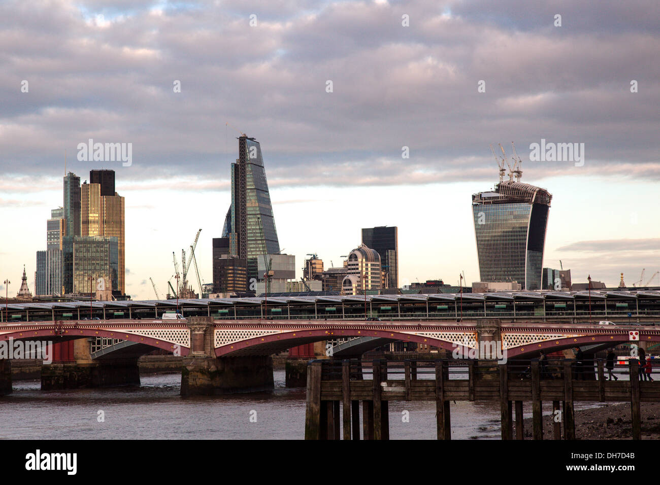 London Skyline at Dusk Stock Photo - Alamy