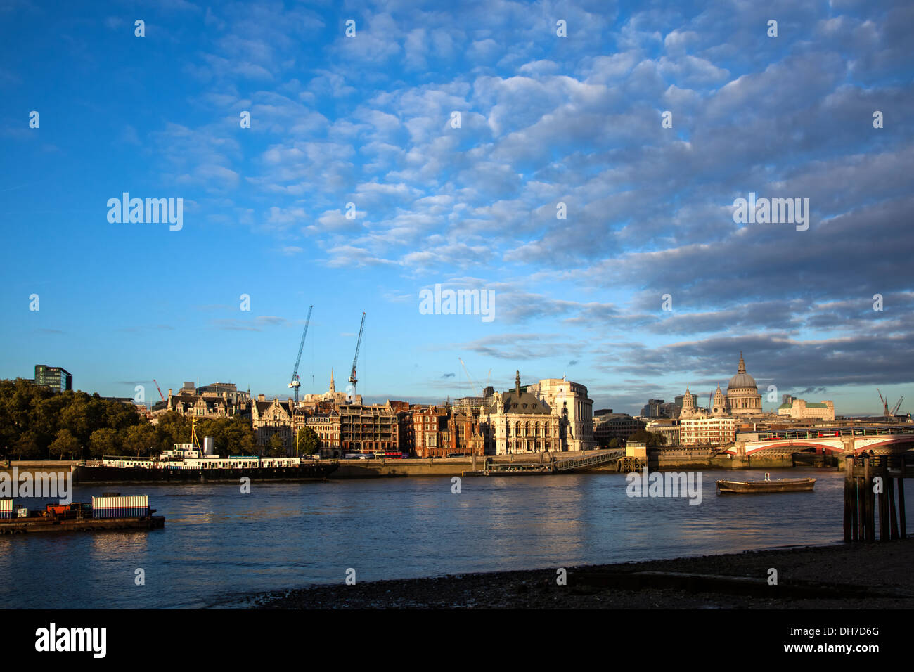 London Skyline at Dusk Stock Photo - Alamy