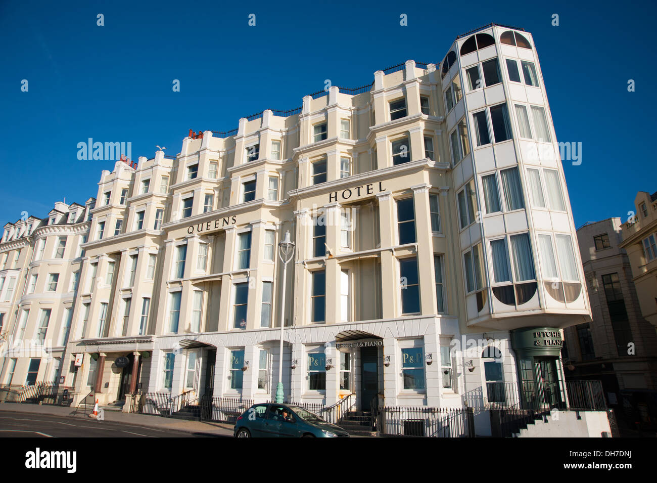 Queens Hotel Brighton seafront UK Stock Photo - Alamy