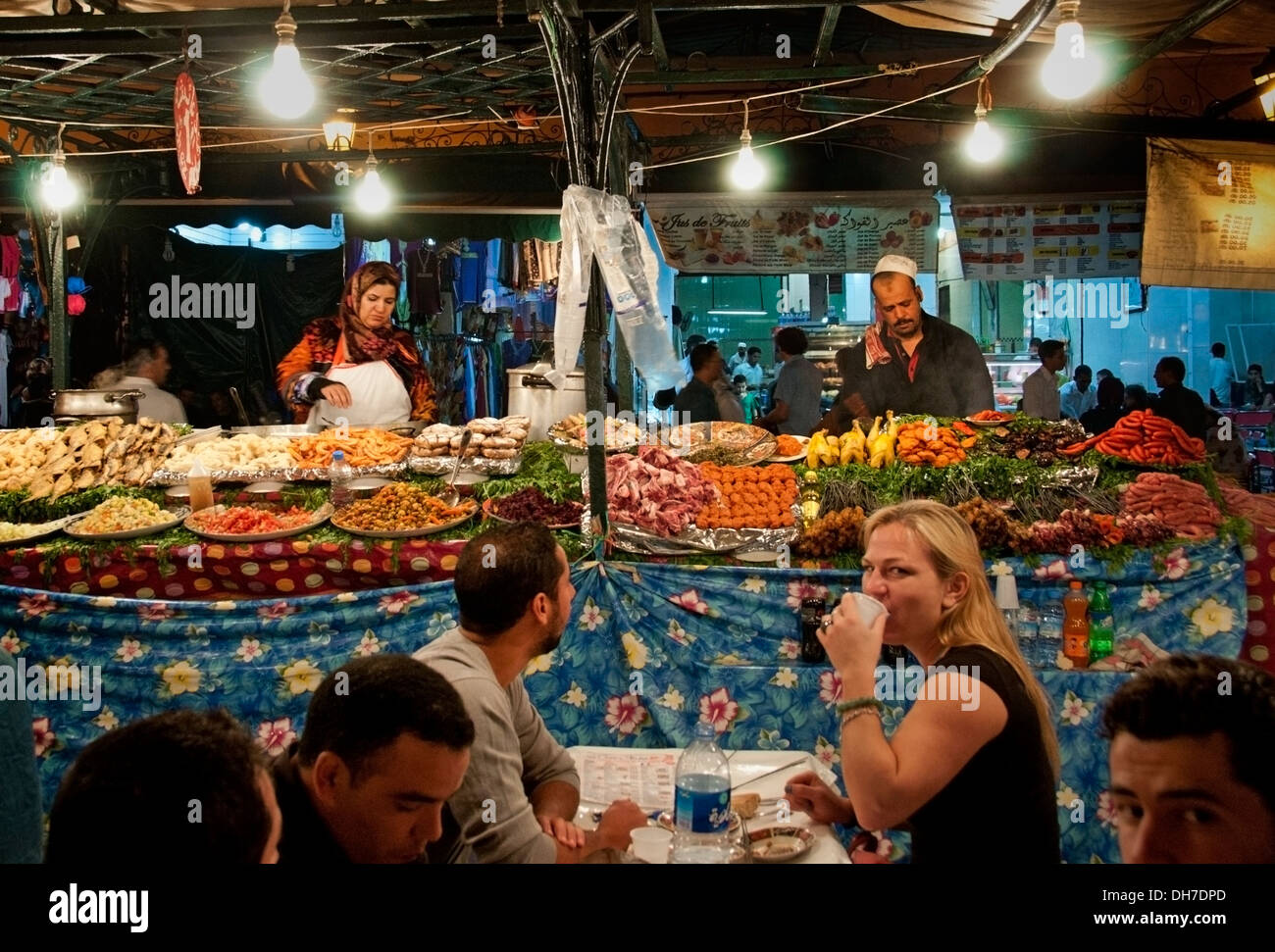 Food Night Market Jamaa el Fna is a square and market place in ...