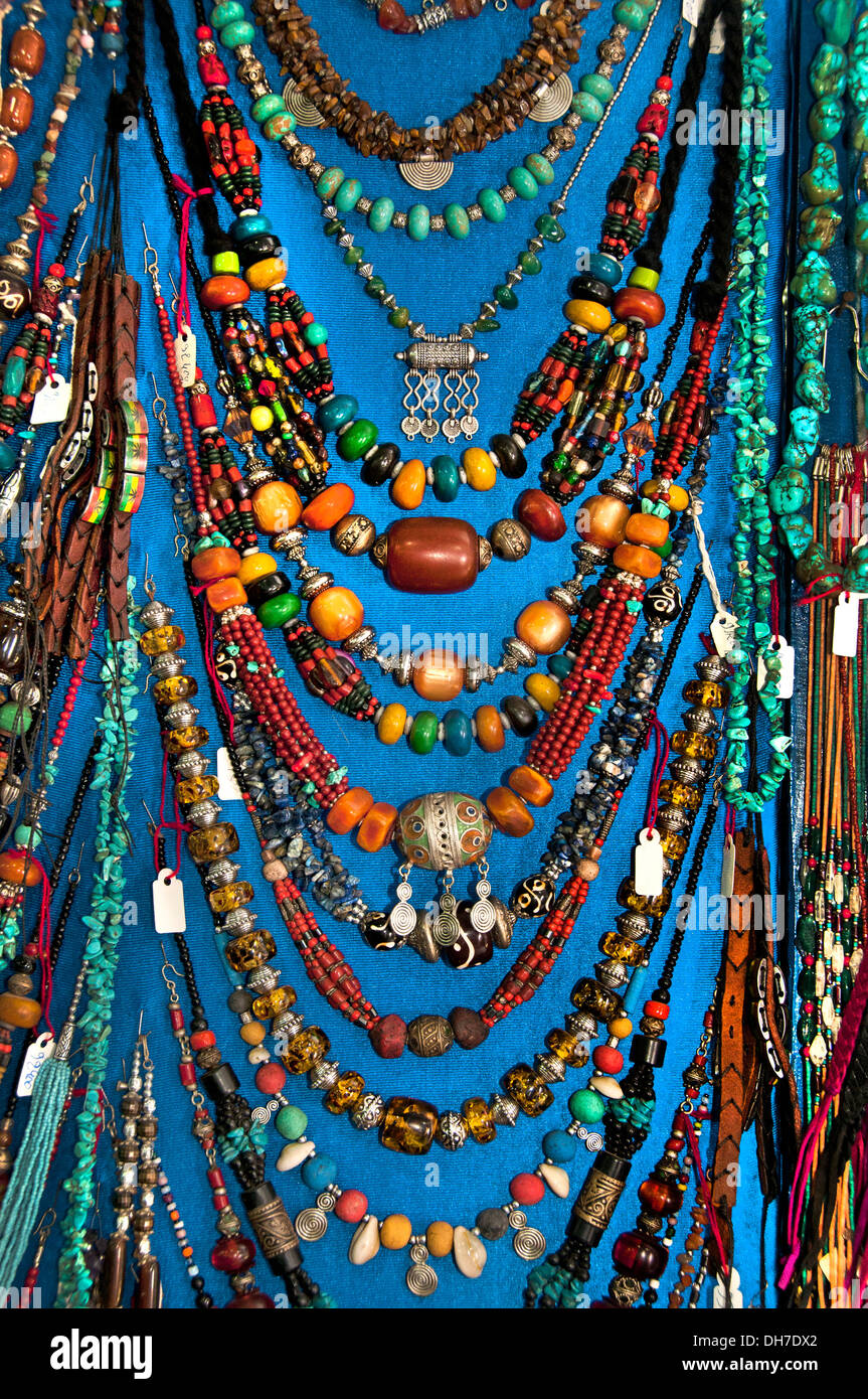 Antique Shop Marrakesh Morocco Medina Souk Market Jeweler Necklace ...