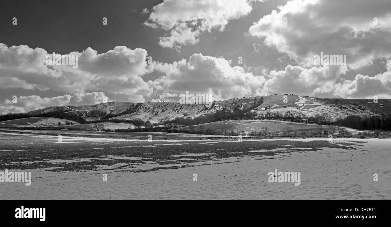 Snow britain black and white hi-res stock photography and images - Alamy