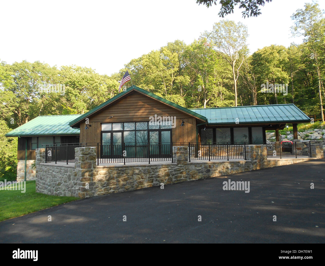 The Visitor Center at Hawk Mountain Sanctuary, located on Hawk Mountain ...