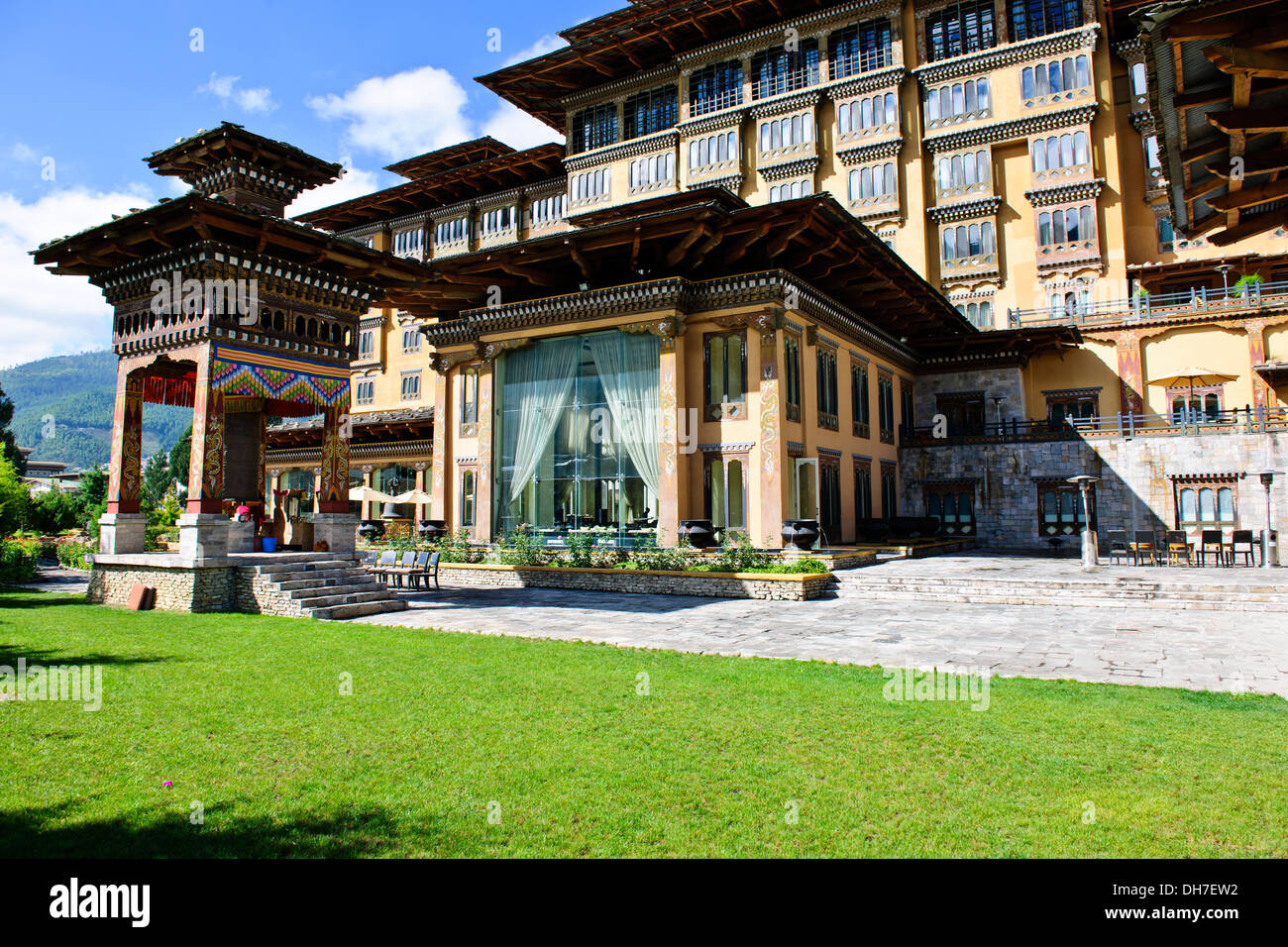 Taj Tashi five star hotel,Modern Spa Hotel,Dzong like architecture ...