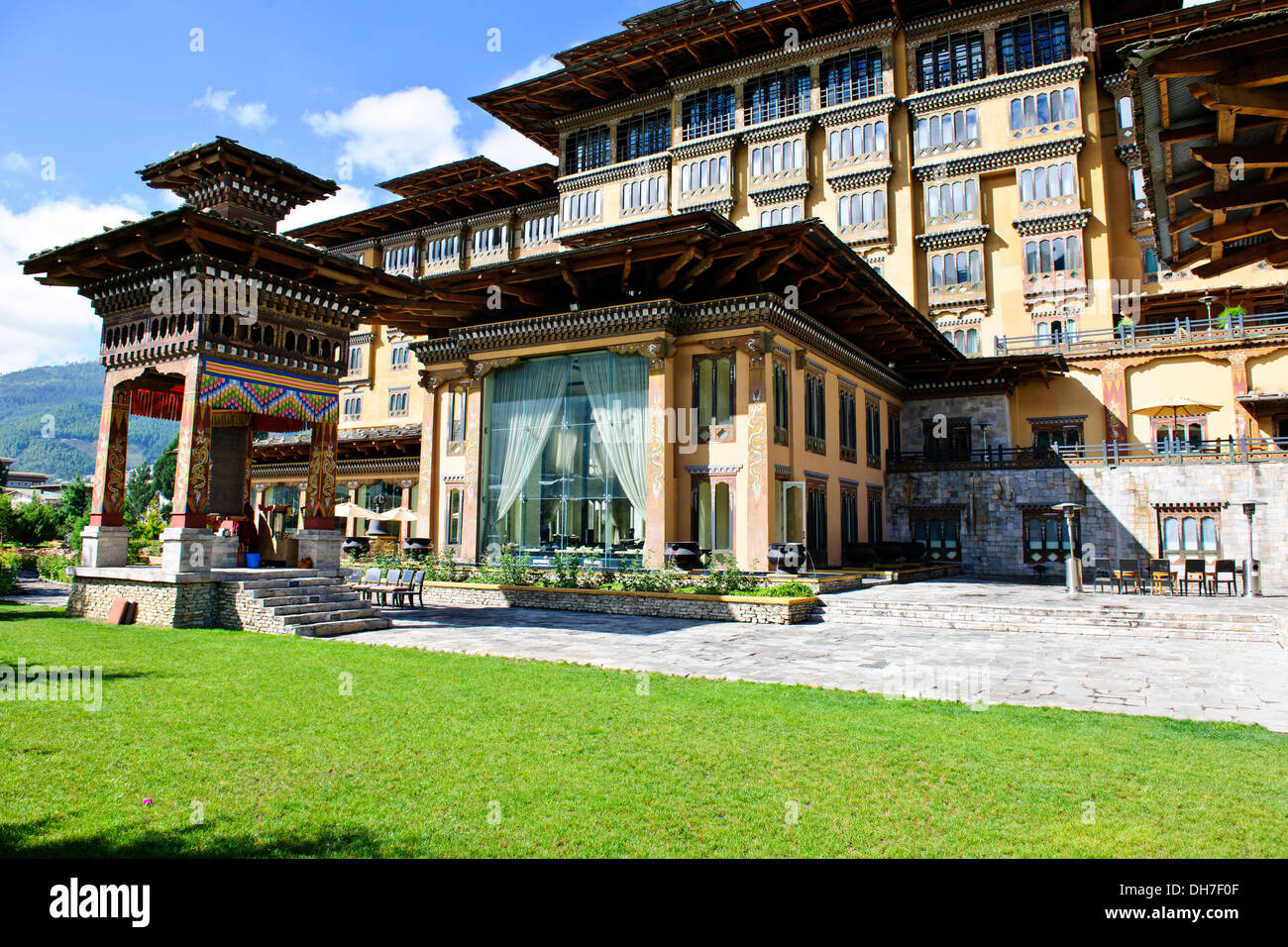 Taj Tashi five star hotel,Modern Spa Hotel,Dzong like architecture ...