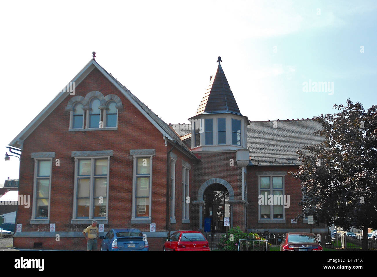 The Hamburg Public Library, listed on the National Register of Historic ...