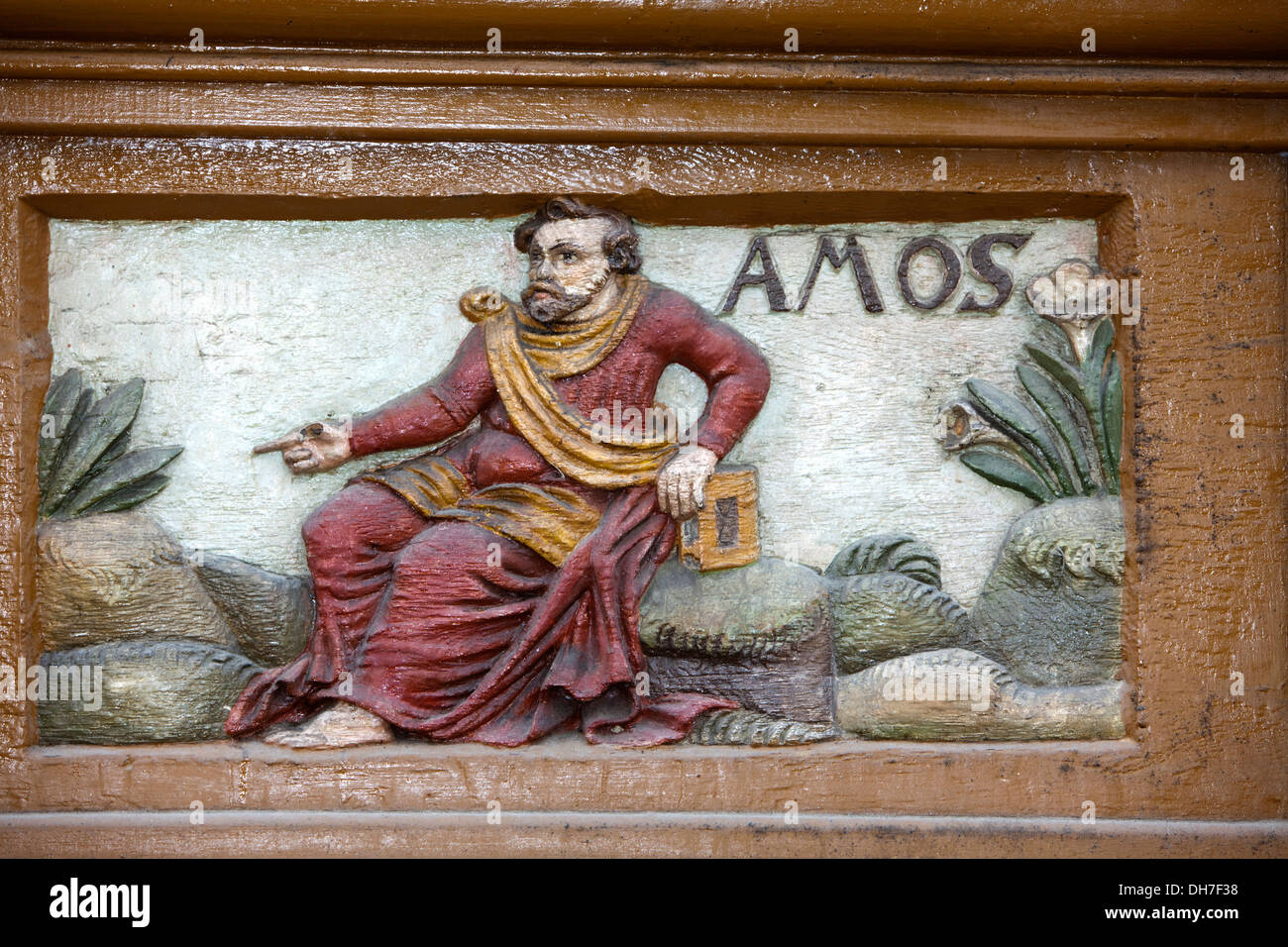The prophet Amos, c. 750 BC, Old Latin School, wood carvings, Alfeld ...