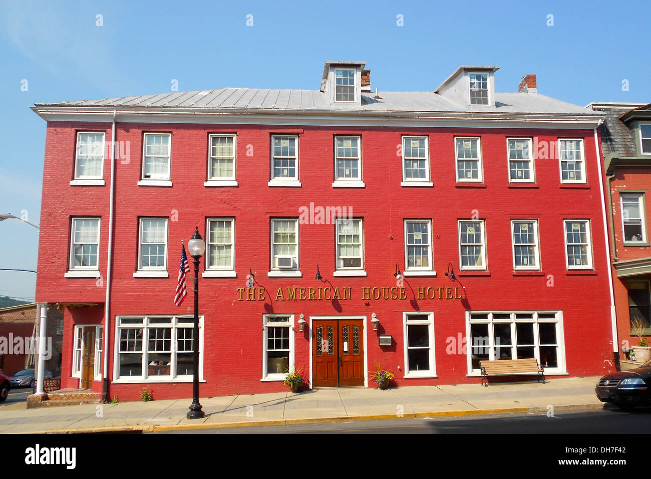 The American House hotel, located in the Hamburg Historic District, was ...