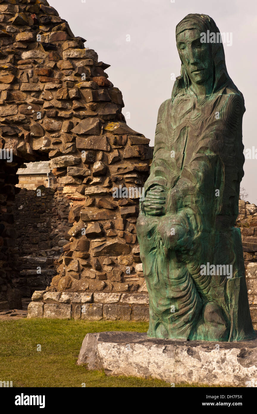 Lindisfarne Priory on Holy Island, Northumberland, UK Stock Photo - Alamy