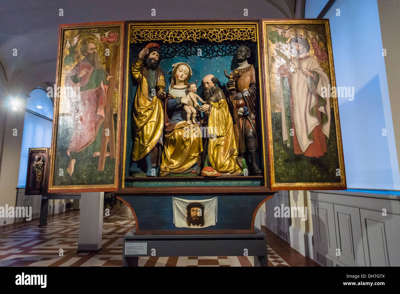 Winged Altarpiece with the Adoration of the Magi in the Shrine, Bavaria, 1519 at Bode Museum ...