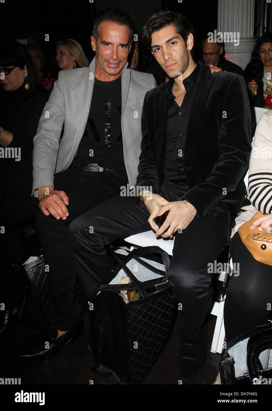 Designer Lloyd Klein And Singer Mohammad Molaei Style Fashion Week Go Red Celebrity Red Dress