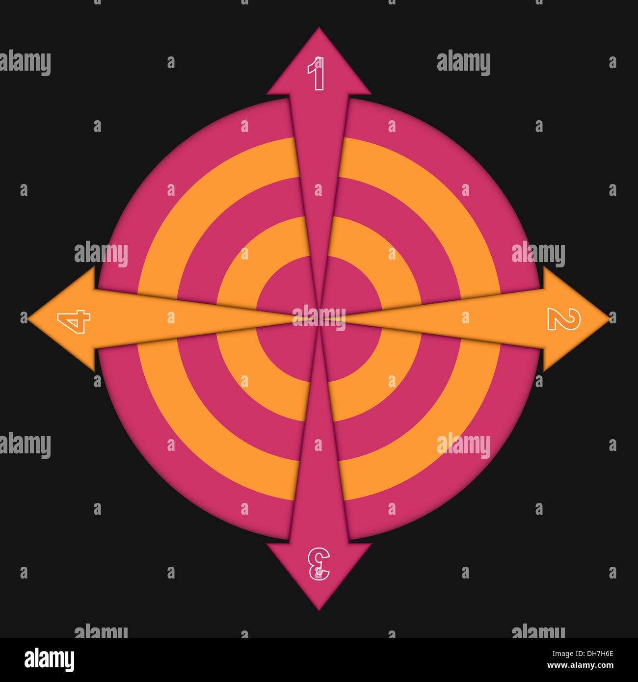 Arrow infographics hi-res stock photography and images - Alamy