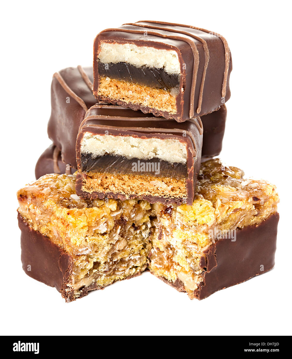 Delicious chocolate cake candies Cut Out Stock Images & Pictures - Alamy