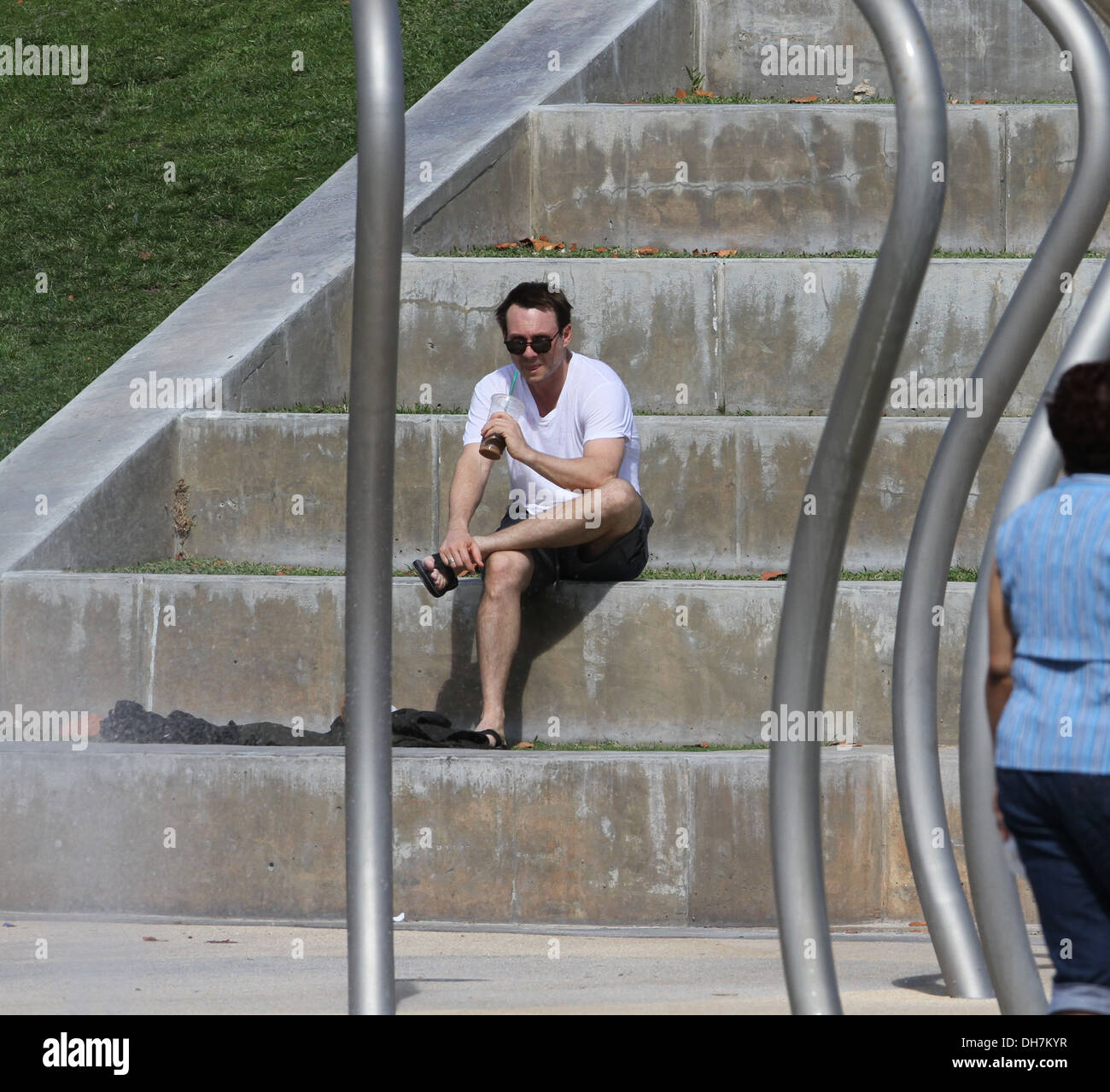 Christian Slater seen relaxing in Miami Beach Miami Beach Florida - 18. ...