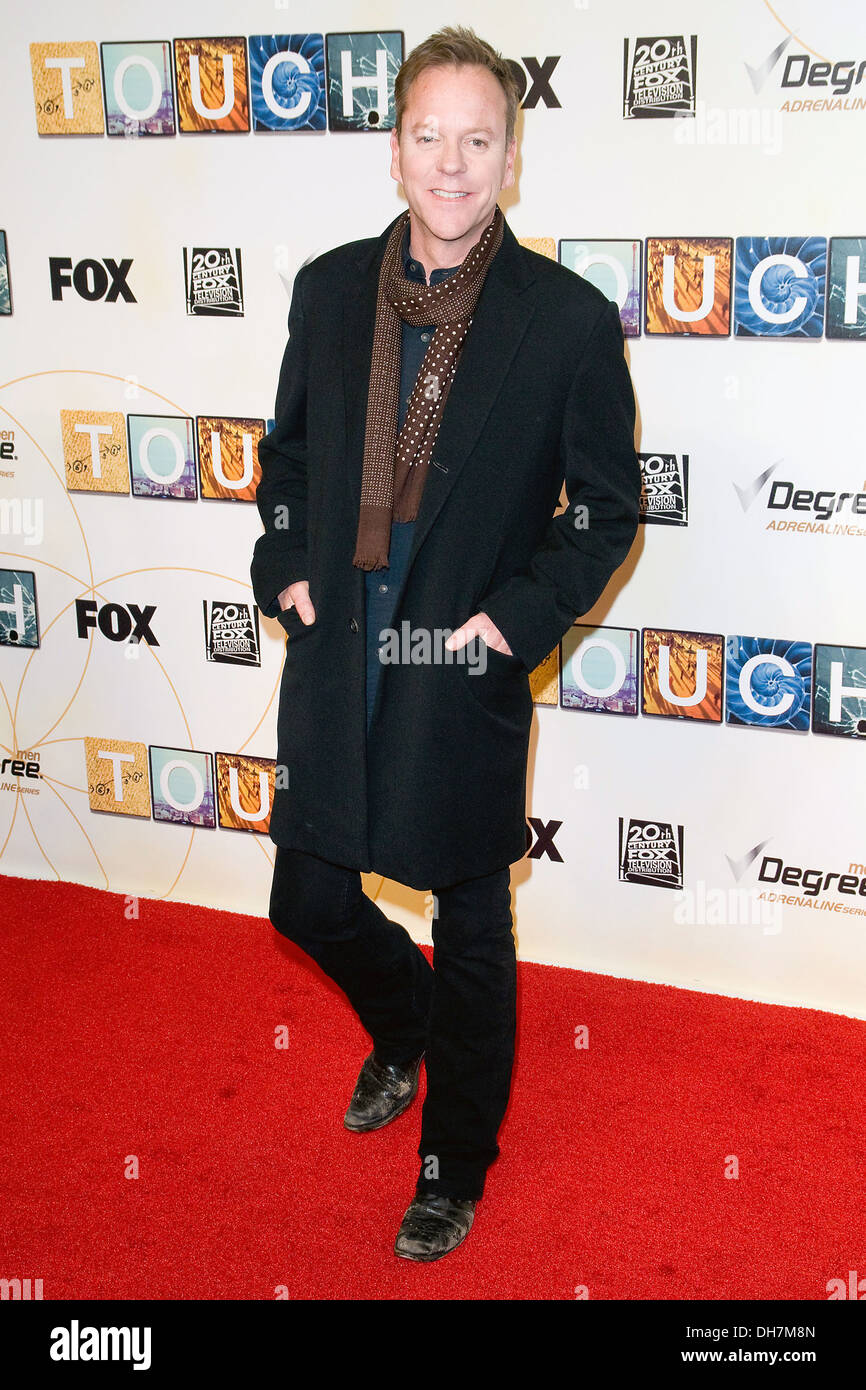 Kiefer Sutherland at world premiere of 'Touch' - Red Carpet New York ...