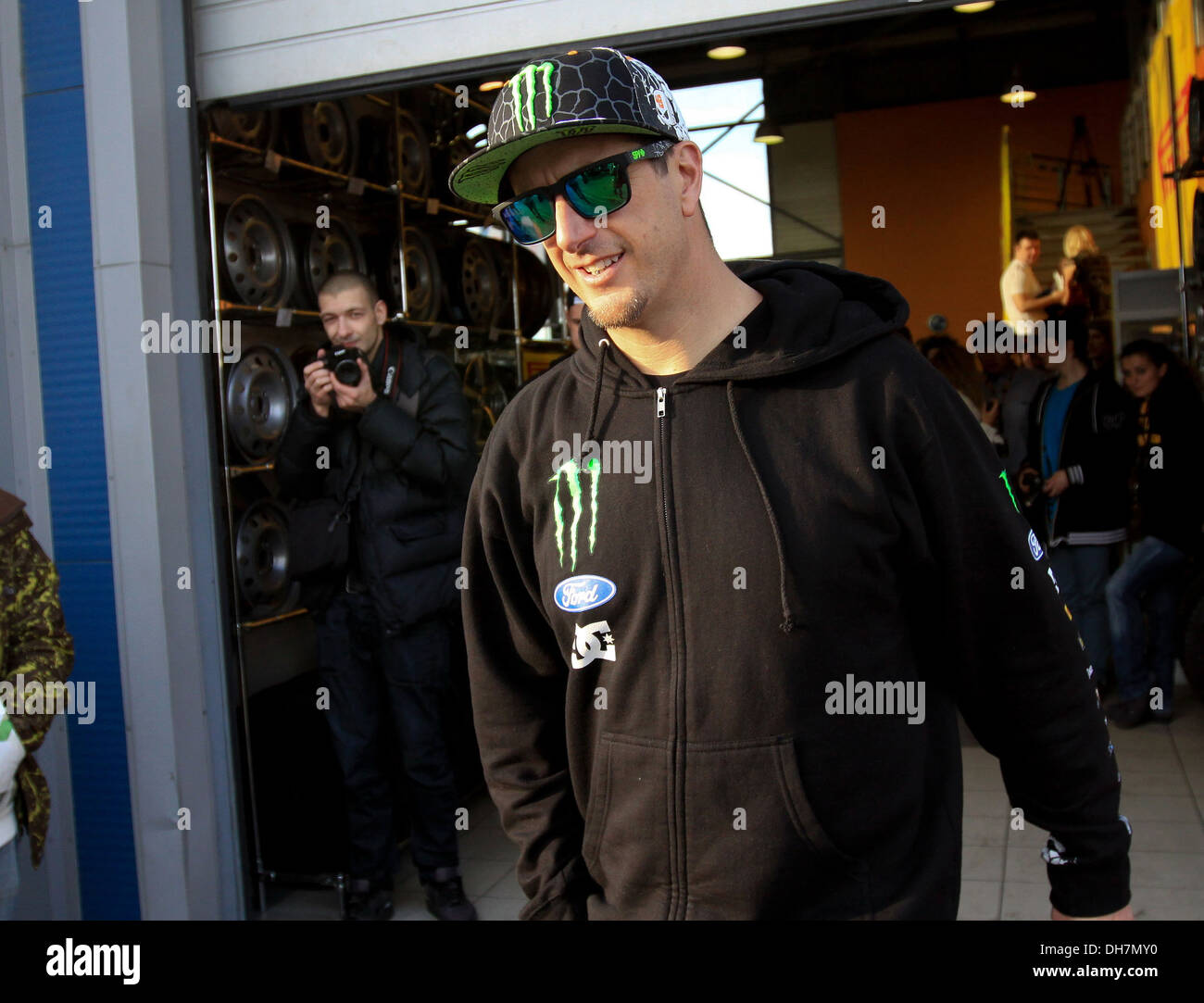Ken Block attends an autograph signing session St.Petersburg Russia ...
