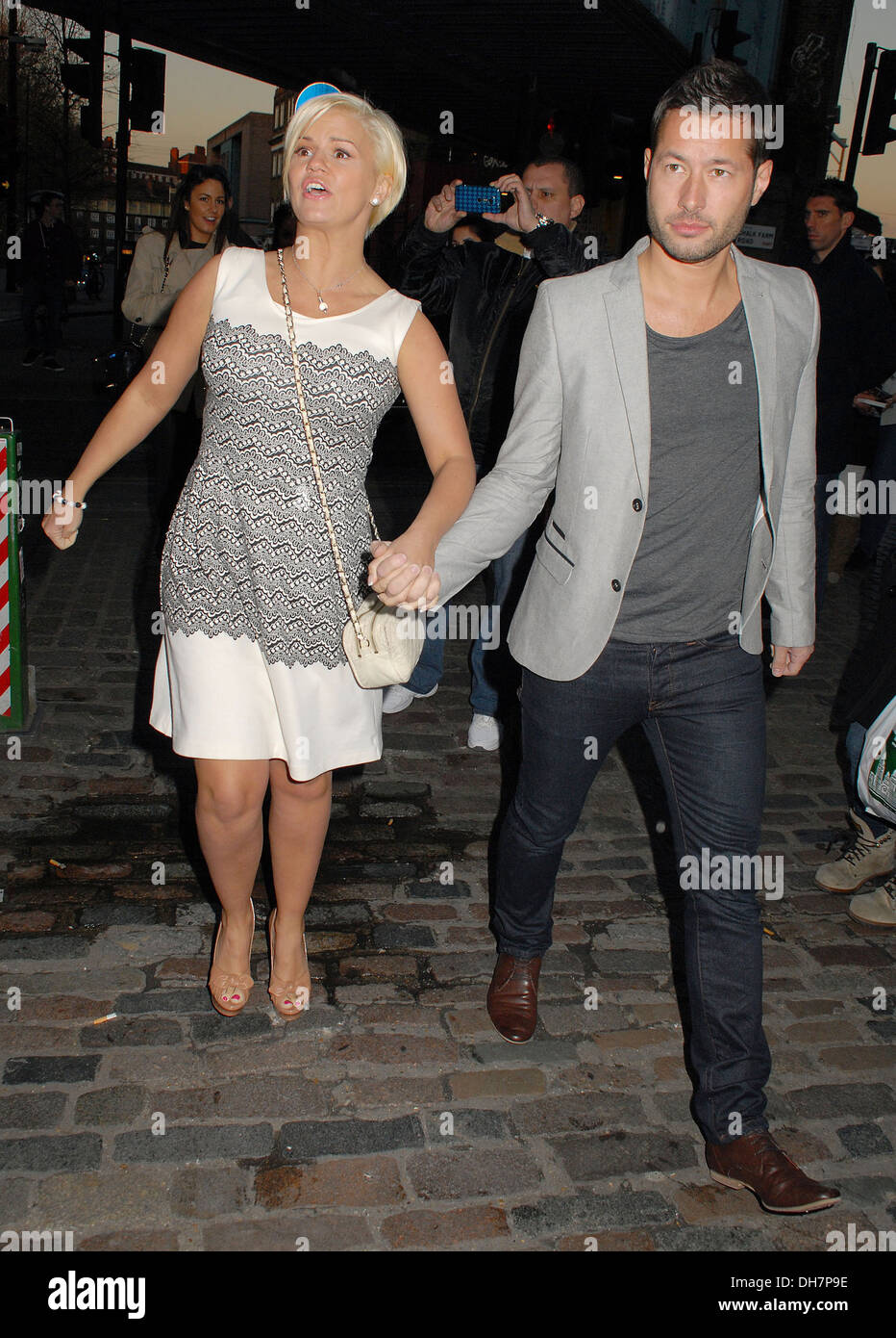 Kerry Katona and Steve Alce at launch of Amy Childs' SS12 Clothing ...