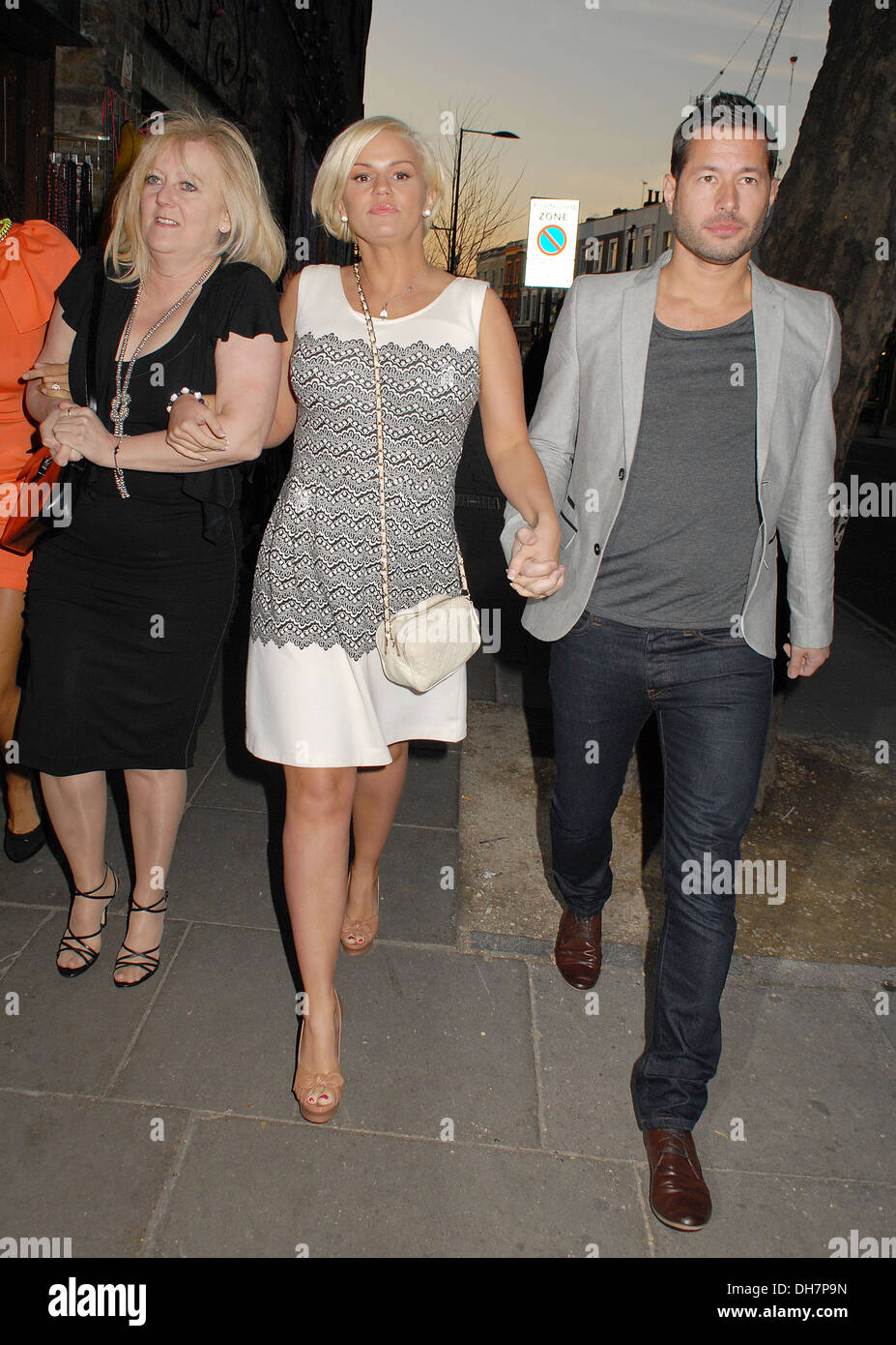 Kerry Katona and Steve Alce at launch of Amy Childs' SS12 Clothing ...