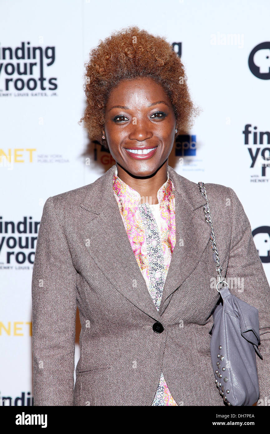 Yolanda Ross at premiere of 'Finding Your Roots' at Frederick P Rose ...