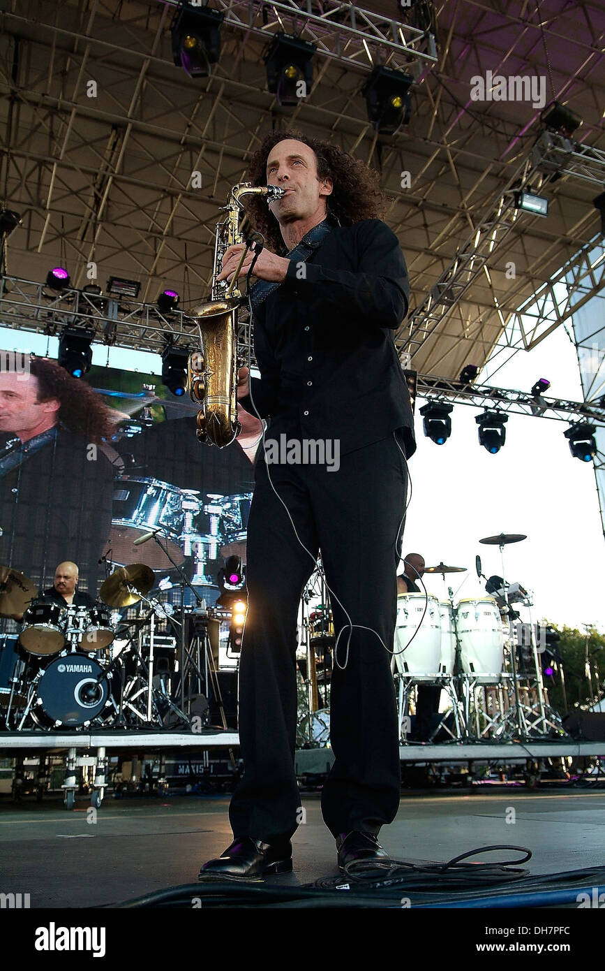 Kenny G performs during 7th Annual Jazz In Gardens at Sunlife Stadium ...
