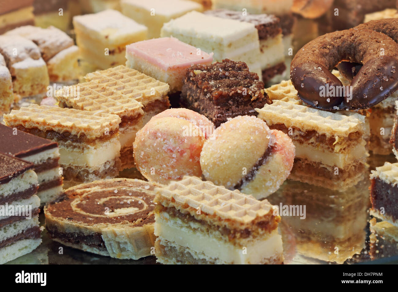 A bunch of mixed homemade cakes, traditional in Croatia Stock Photo - Alamy