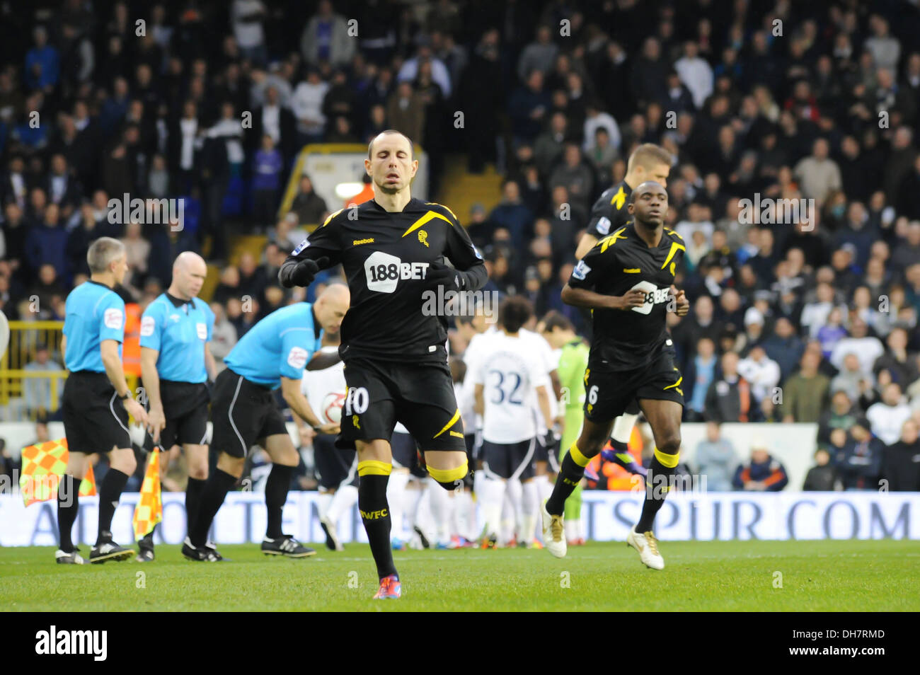 Fabrice Muamba (Bolton Wanderers) (R) during Tottenham Hotspur v Bolton ...
