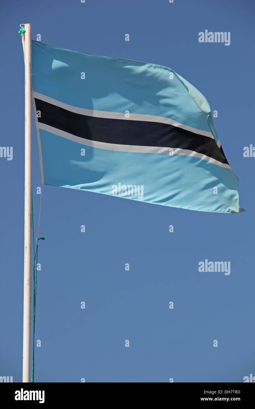 Flag of Botsuana Stock Photo - Alamy