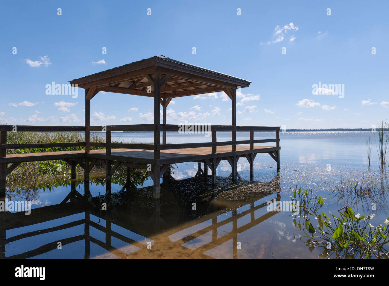 A Dock on the shores of Lake Dora in the City of Mount Dora, Florida ...