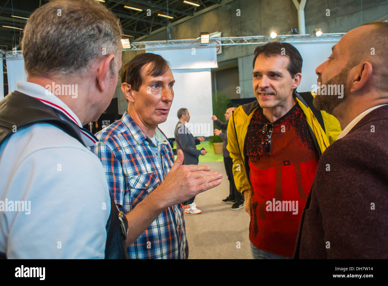 Paris, France, AIDS Prevention Conference, at Gay Life Salon, NGO ...