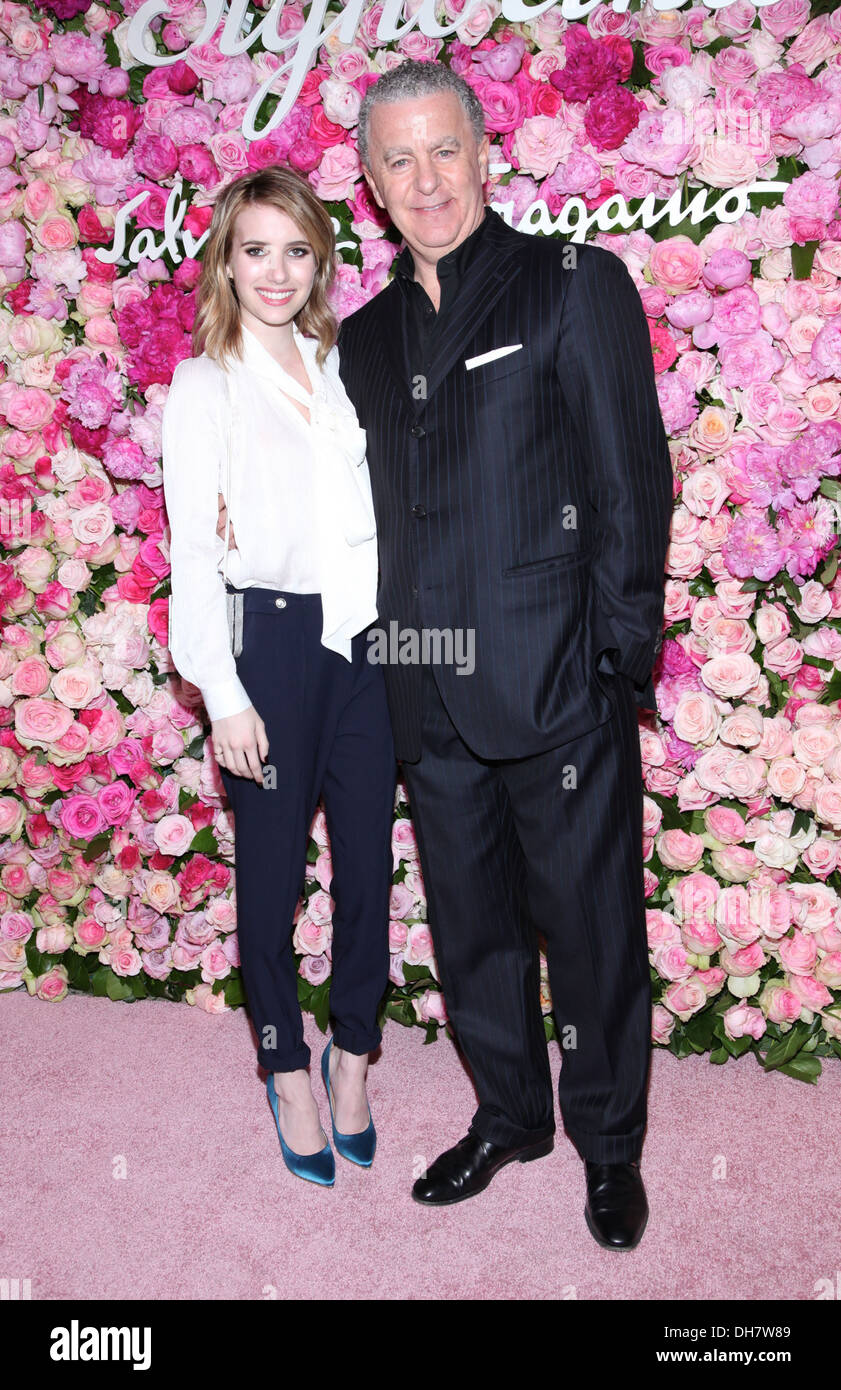 Emma Roberts and Luciano Bertinelli launch of Salvatore Ferragamo's ...