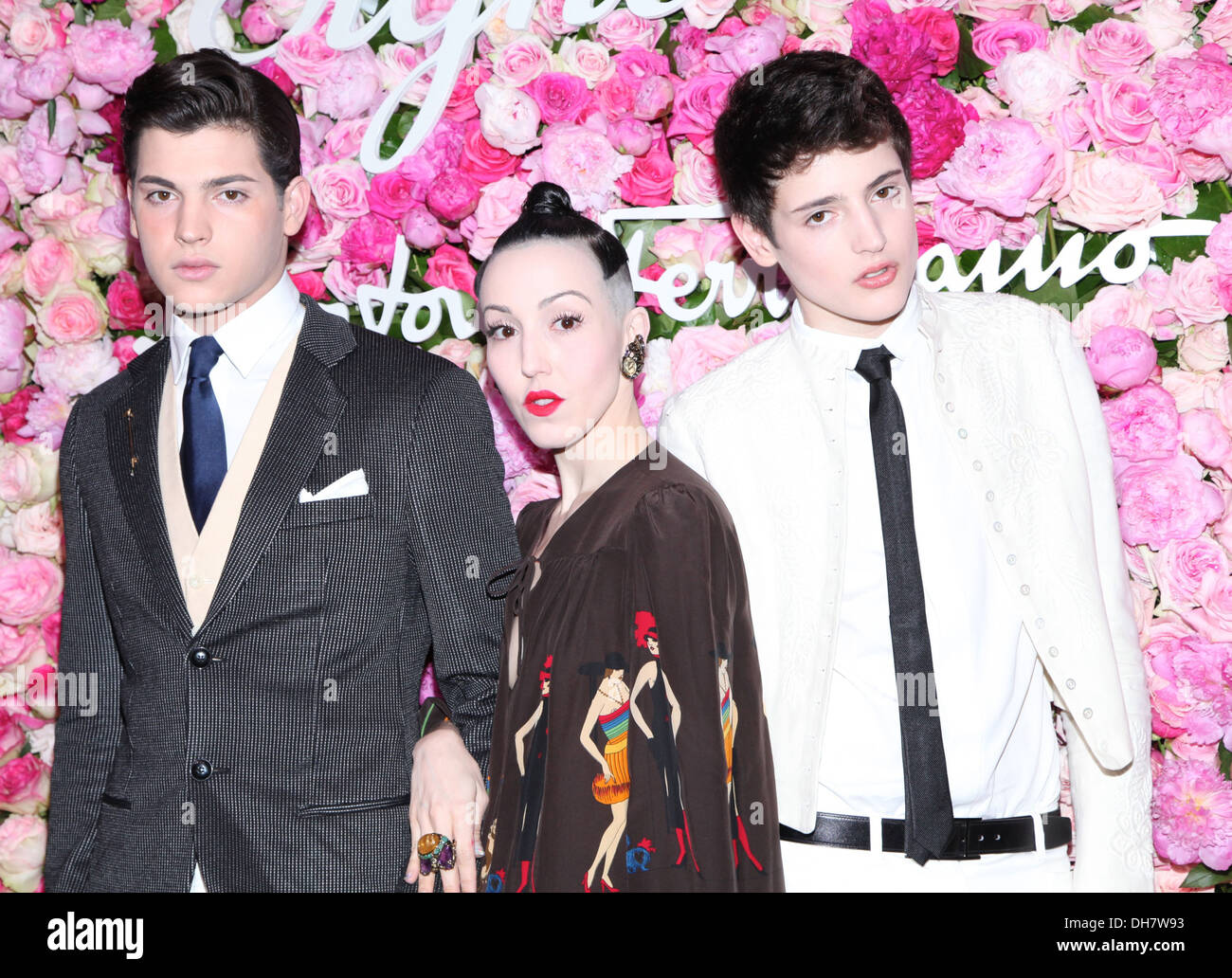 Peter Brant Jr. Michelle Harper and Harry Brant launch of Salvatore ...