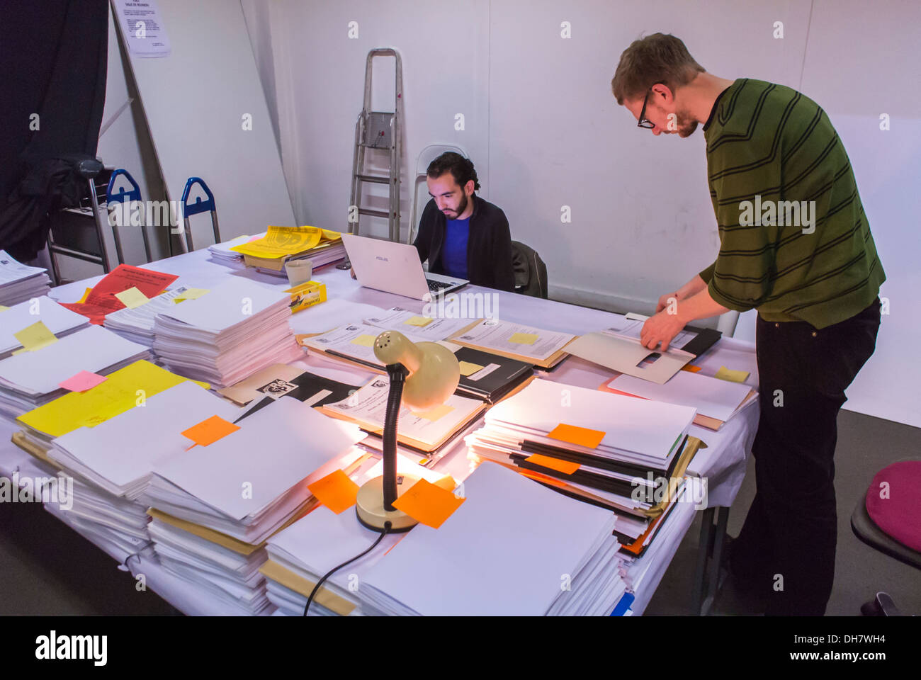 Paris, France, AIDS Volunteers Working in Act Up-Paris Archives, Yves ...