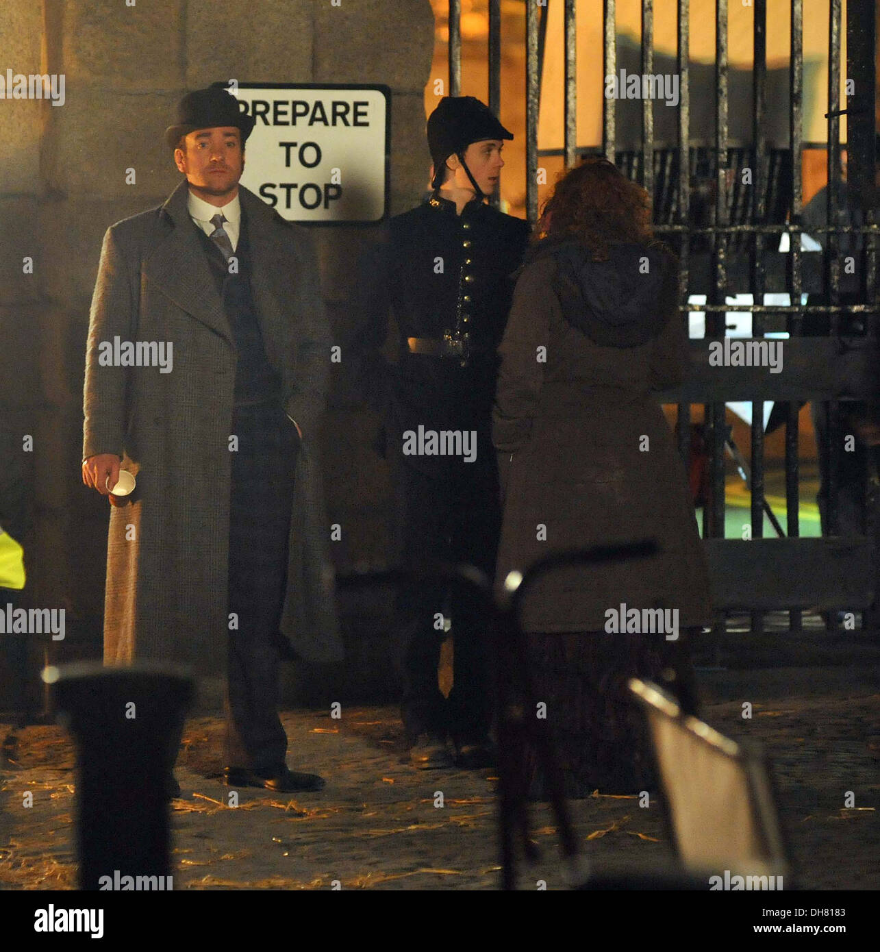 Matthew Macfadyen Filming of "Ripper Street" an eight-part series BBC ...
