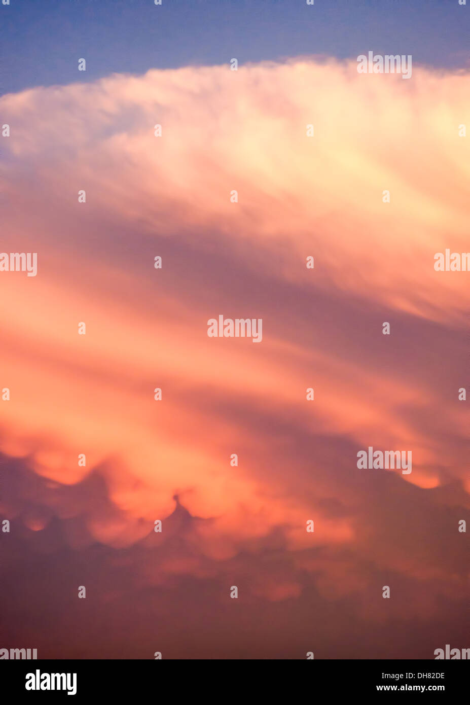 Sky full of colorful hue of sunset Stock Photo - Alamy