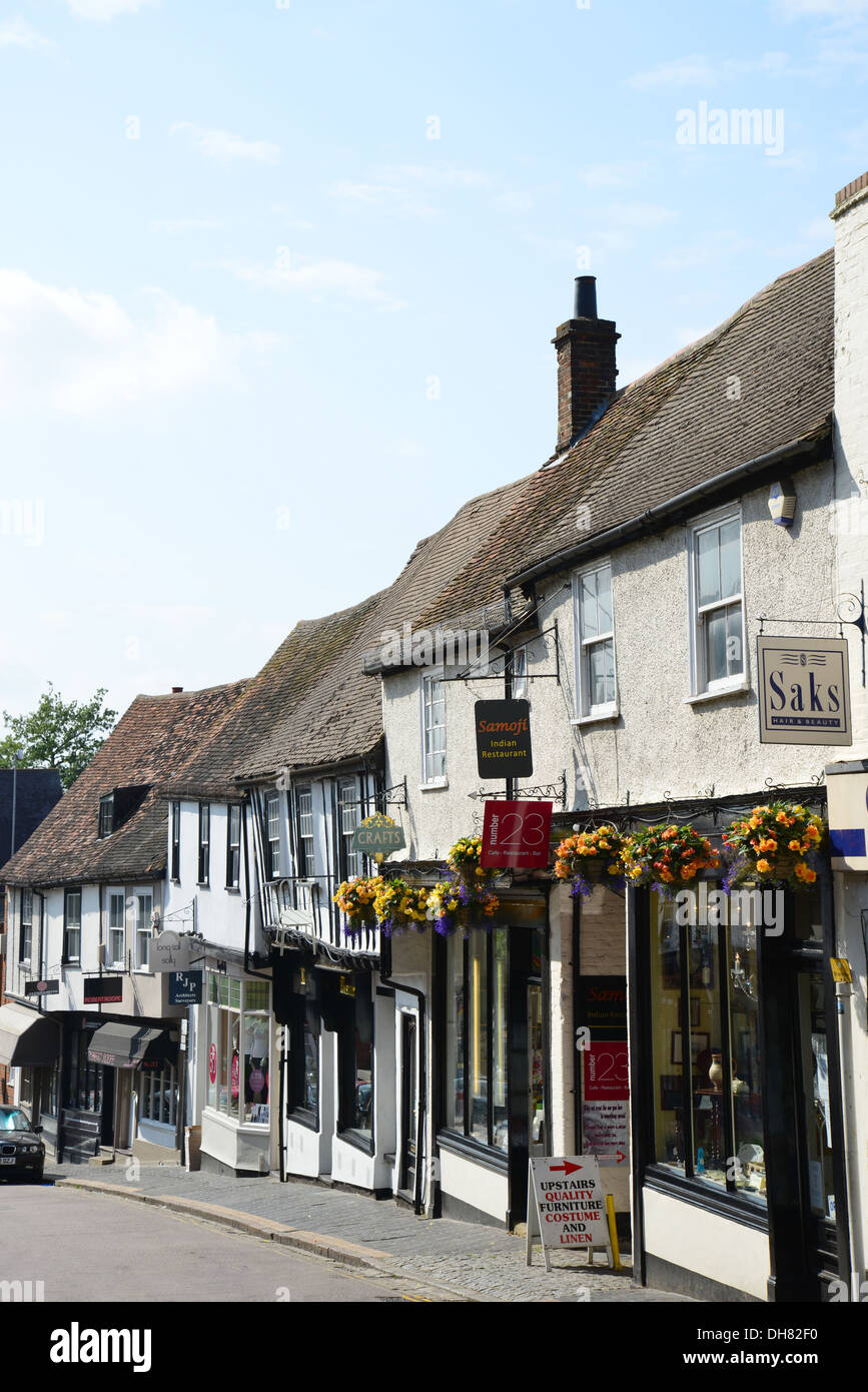 Historic George Street, St.Albans, Hertfordshire, England, United ...