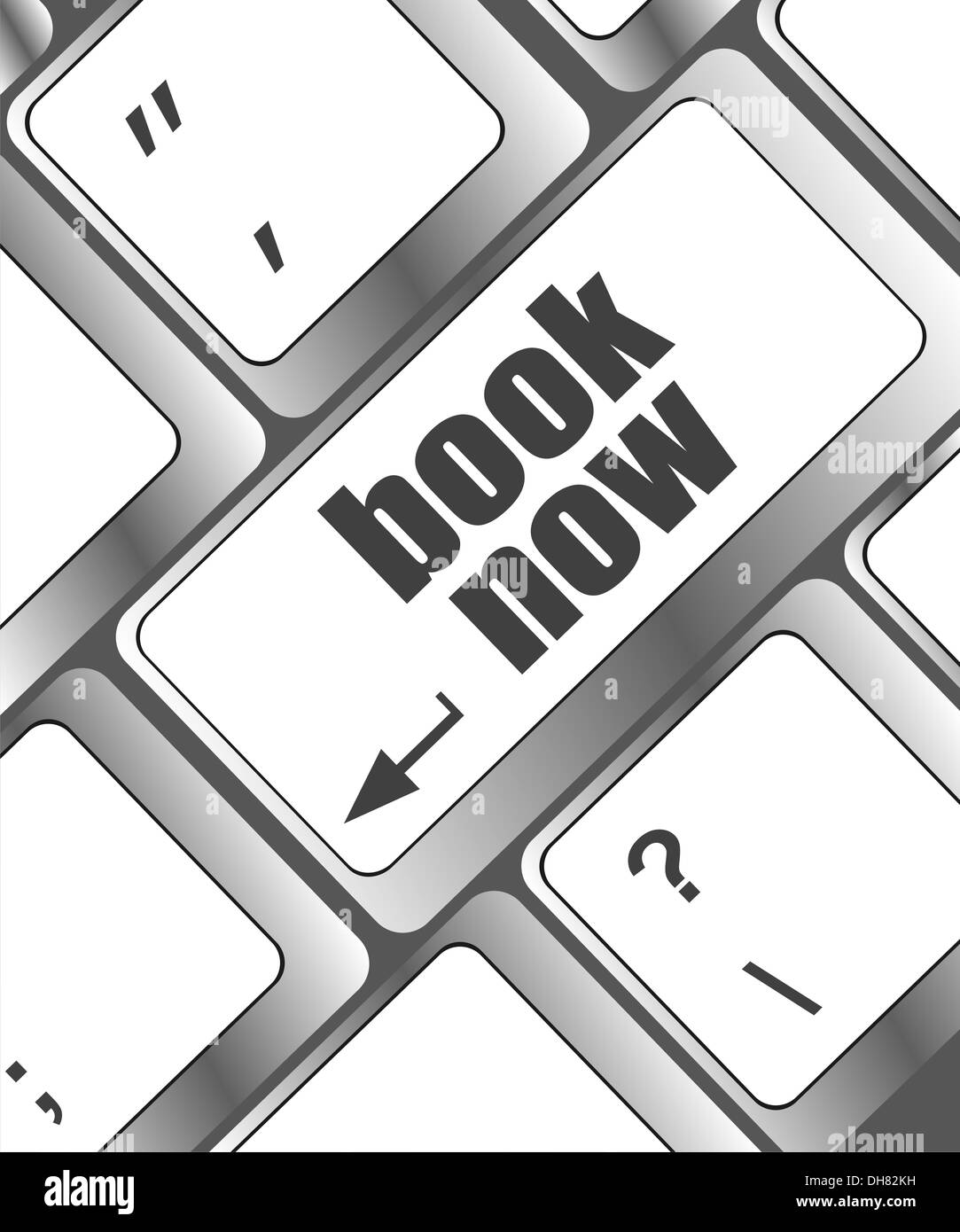Book now button on keyboard Stock Photo - Alamy