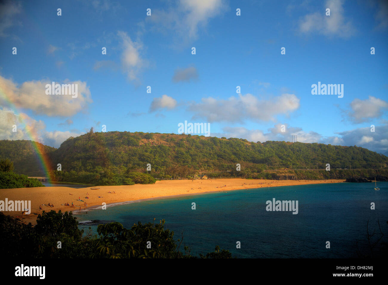 hawaii rainbow beach Stock Photo - Alamy