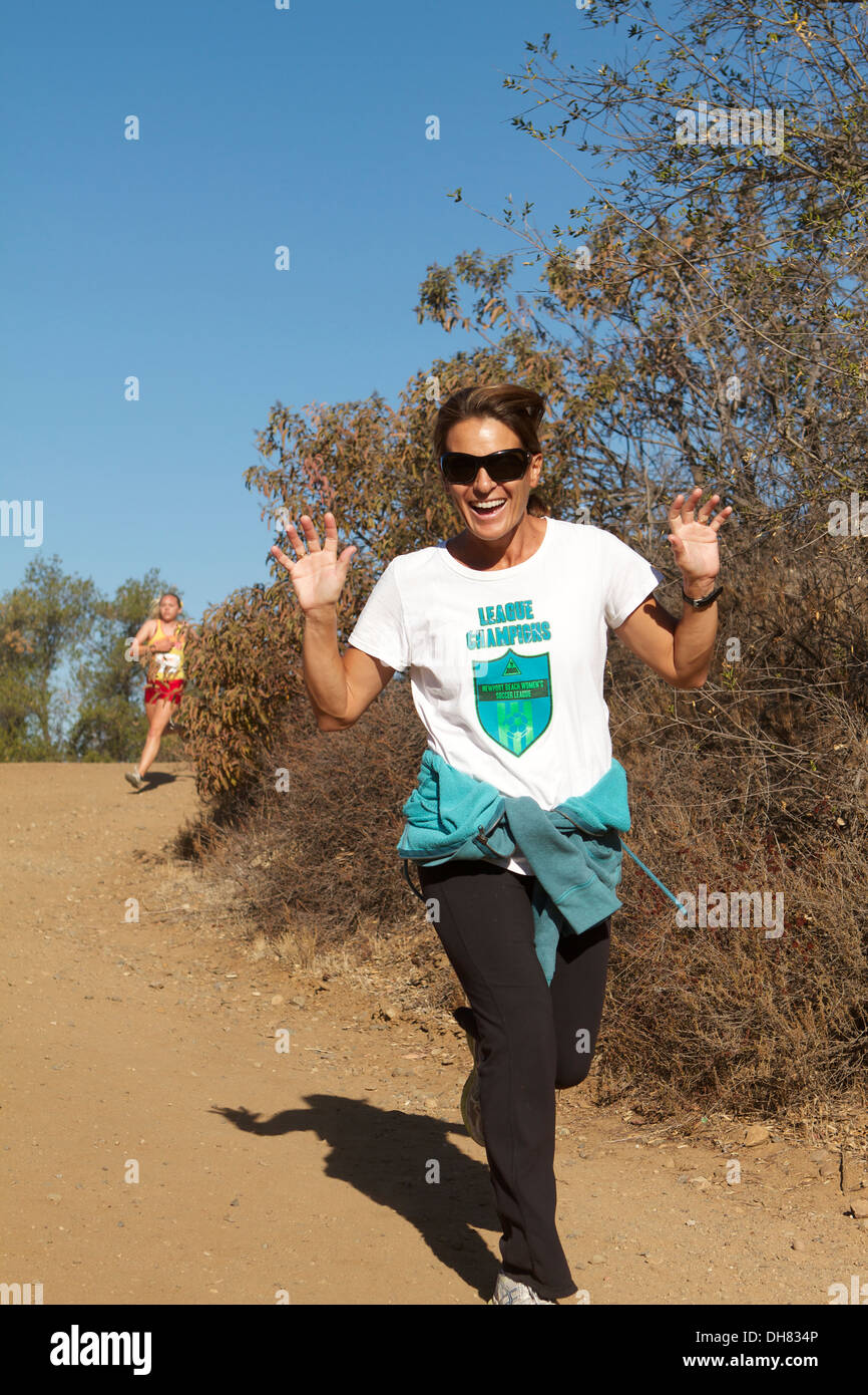 Happy trail runner hi-res stock photography and images - Alamy